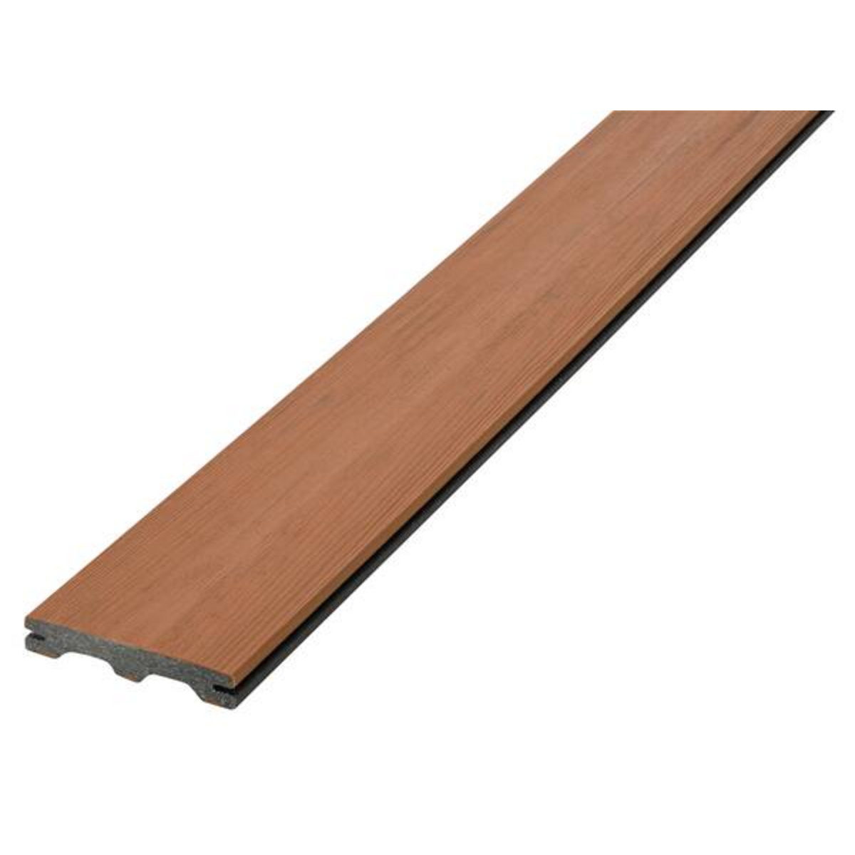 Terrassendiele WPC coextrudiert massiv Zeder einseitig Holzstruktur ...