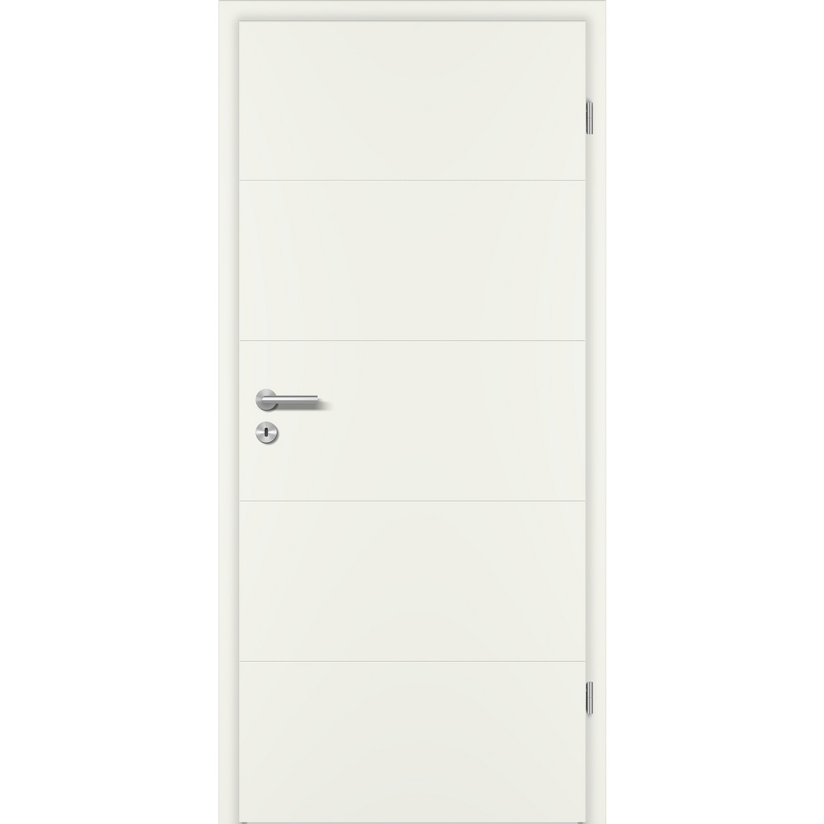 Zimmertür Weißlack ähnlich RAL 9010 RI1 Röhrenspan "RIVA" 1985x985x40mm ...