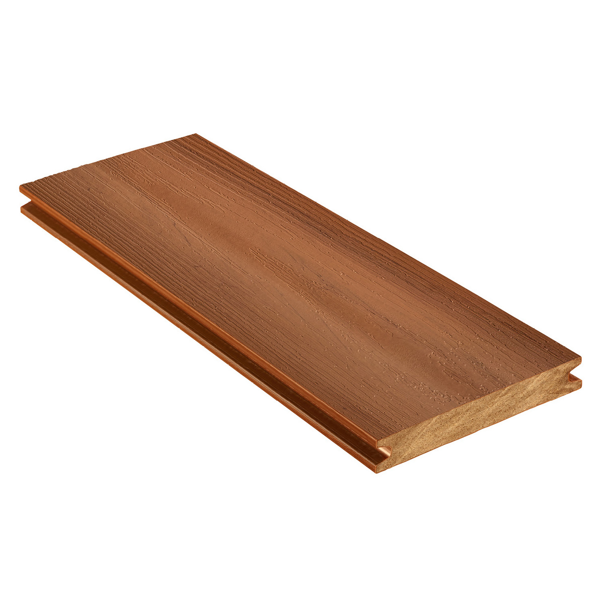 Terrassendiele WPC massiv Ipe Nuancen einseitig Holzstruktur ...