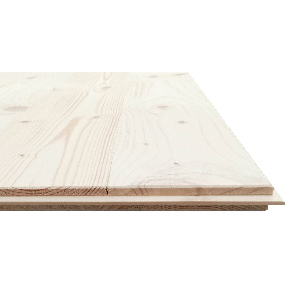 3-Schichtplatte Fichte, B/C, 4-seitig Nut & Feder 4990 x 1010 x 19 mm ...