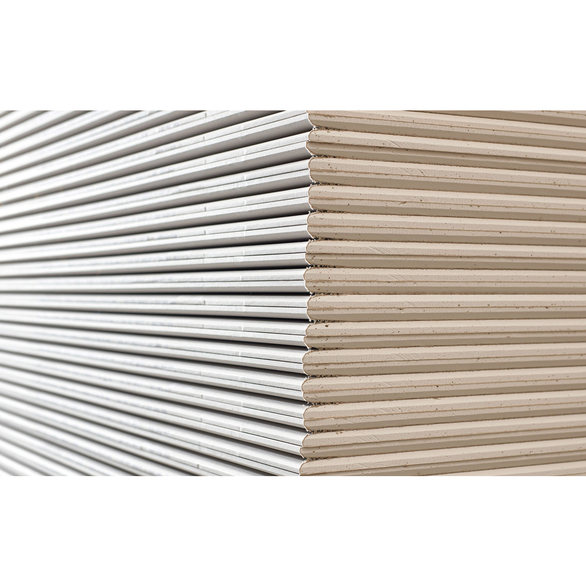 Gipskartonplatte HRAK (halbrunde abgeflachte Kante) 9,5 x 1250 x 2000 ...